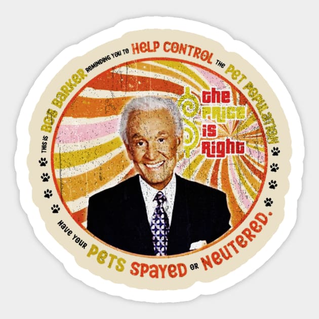 Vintage Bob Barker The Price is right - The Price Is Right - Sticker | TeePublic